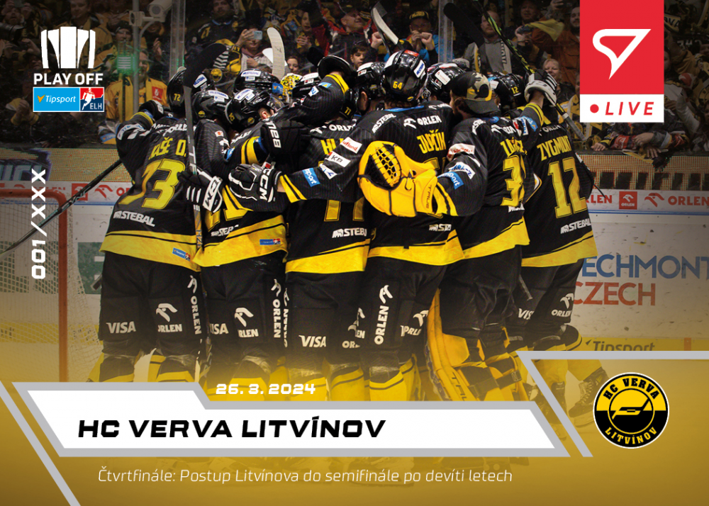 L-75 HC VERVA Litvínov TELH 2023/24 LIVE :: SportZoo