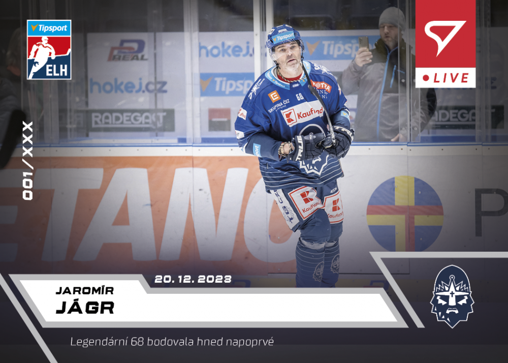 L-32 Jaromír Jágr TELH 2023/24 LIVE :: SportZoo