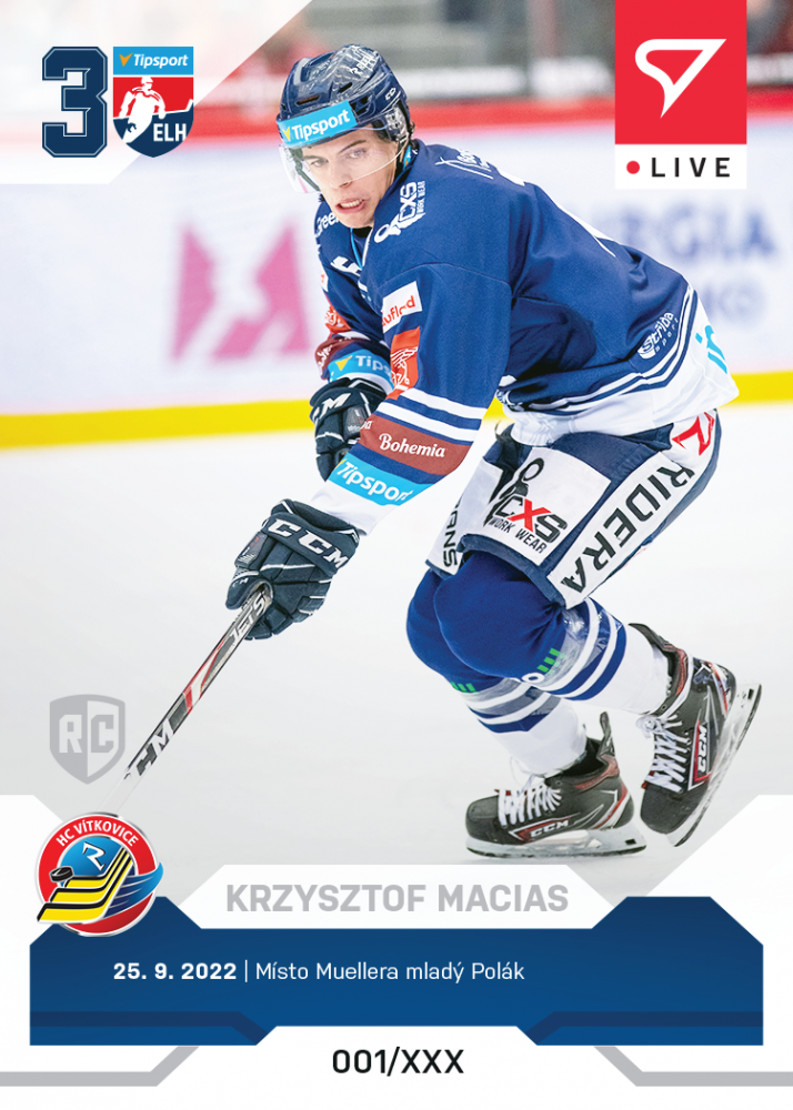 L-012 Krzysztof Macias TELH 2022/23 LIVE :: SportZoo