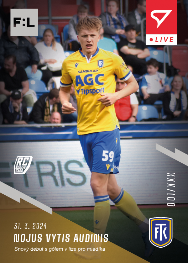 L-34 Nojus Vytis Audinis FORTUNA:LIGA 2023/24 LIVE :: SportZoo