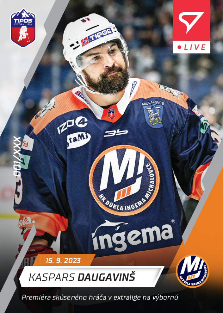 L-01 Kaspars Daugavinš TEL 2023/24 LIVE :: SportZoo