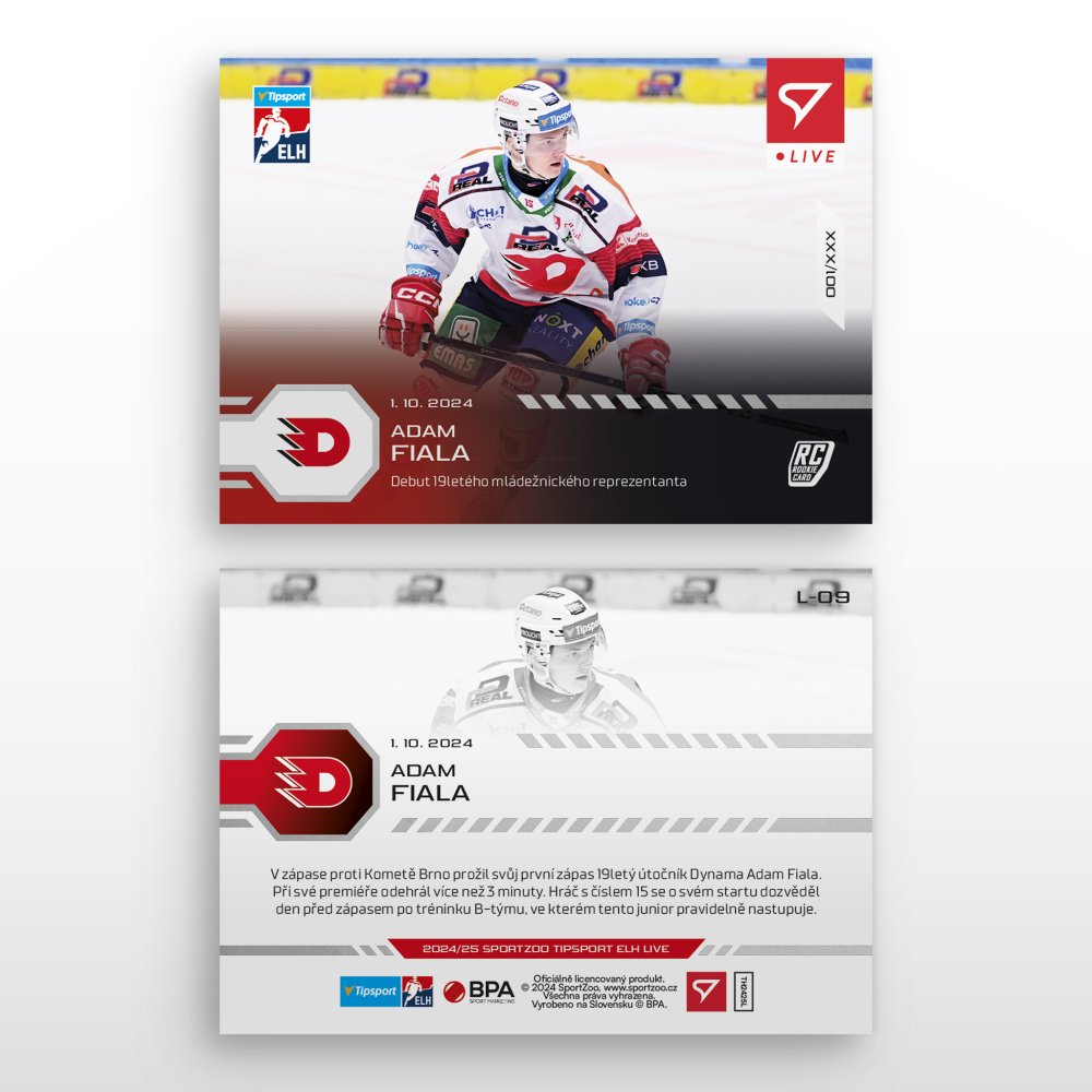 L-09 Adam Fiala TELH 2024/25 LIVE :: SportZoo