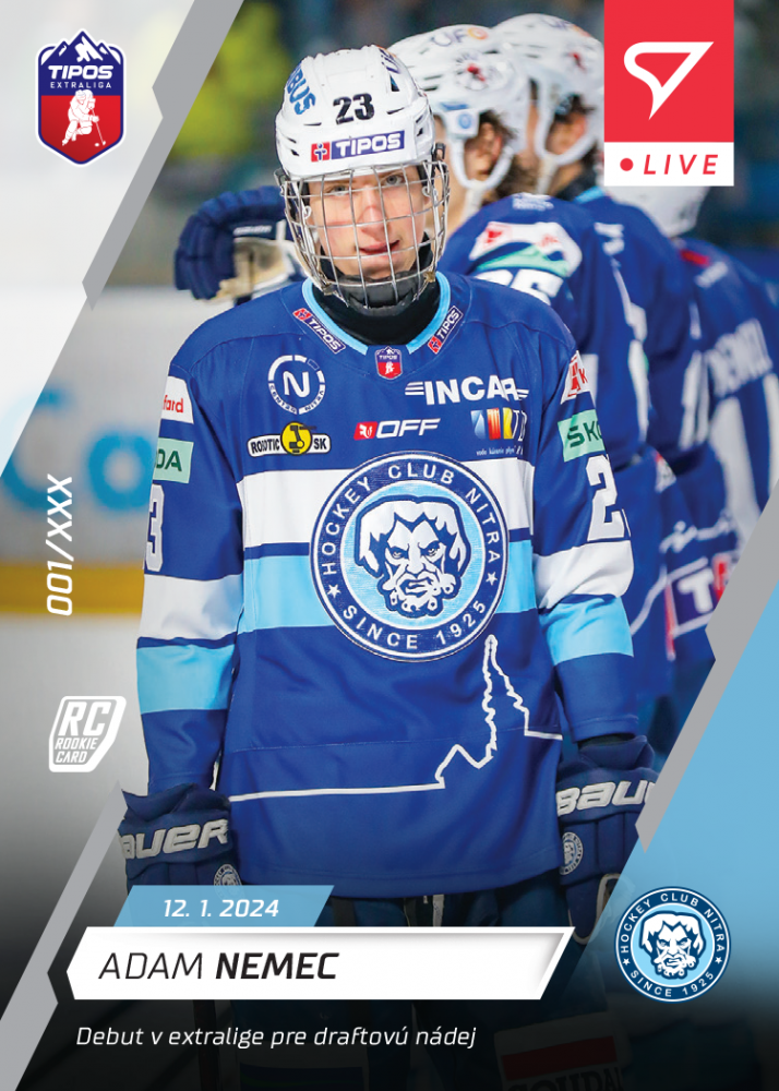 L-19 SADA Adam Nemec TEL 2023/24 LIVE + HOLDER :: SportZoo