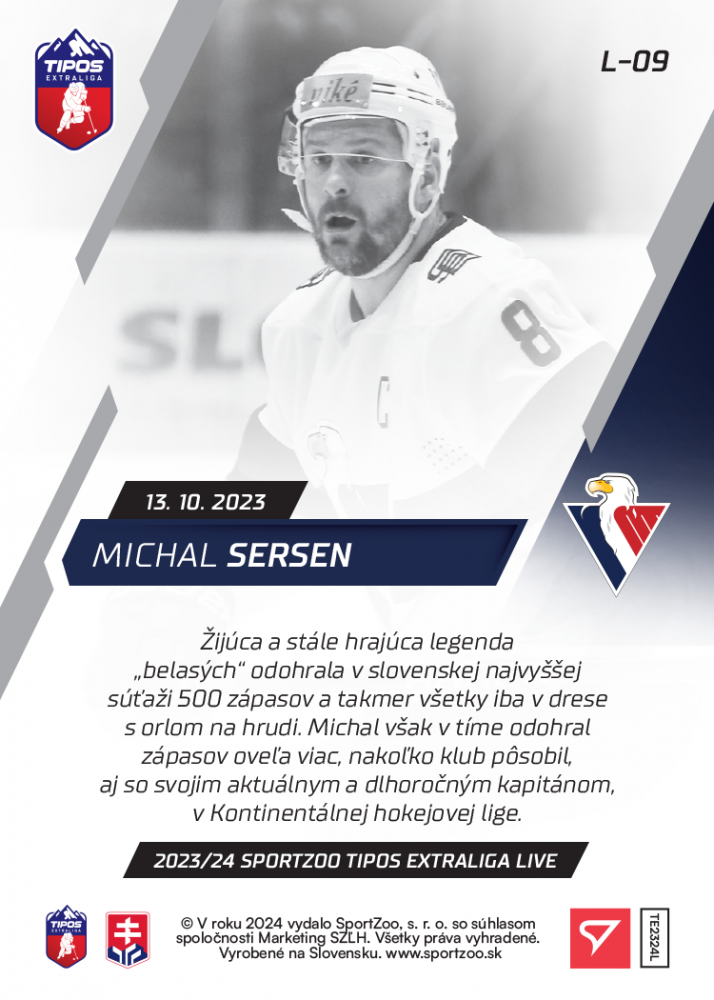L-09 Michal Sersen TEL 2023/24 LIVE :: SportZoo
