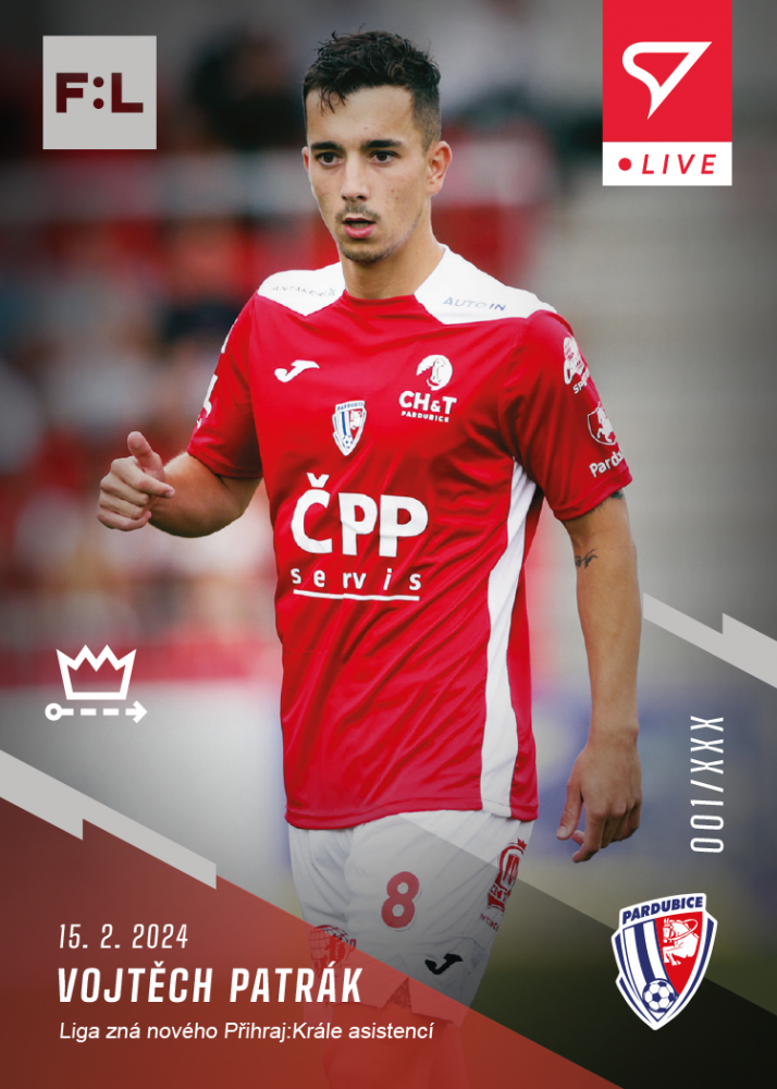 L-26 Vojtěch Patrák FORTUNA:LIGA 2023/24 LIVE :: SportZoo